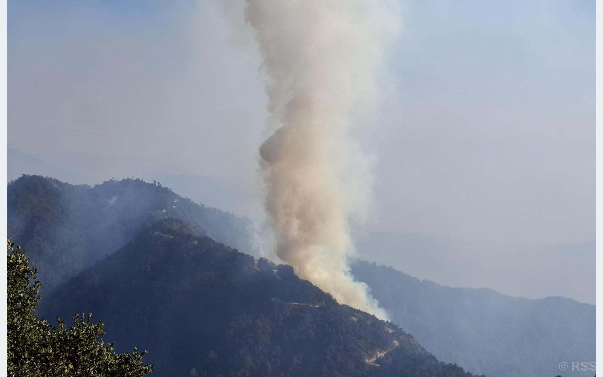 Fire in Mahabharat forest of Kavre still out of control « Nepal Page
