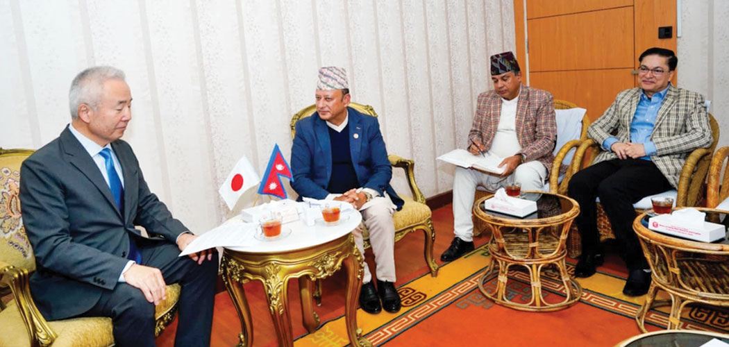 Japanese envoy calls on Minister Khadka « Nepal Page